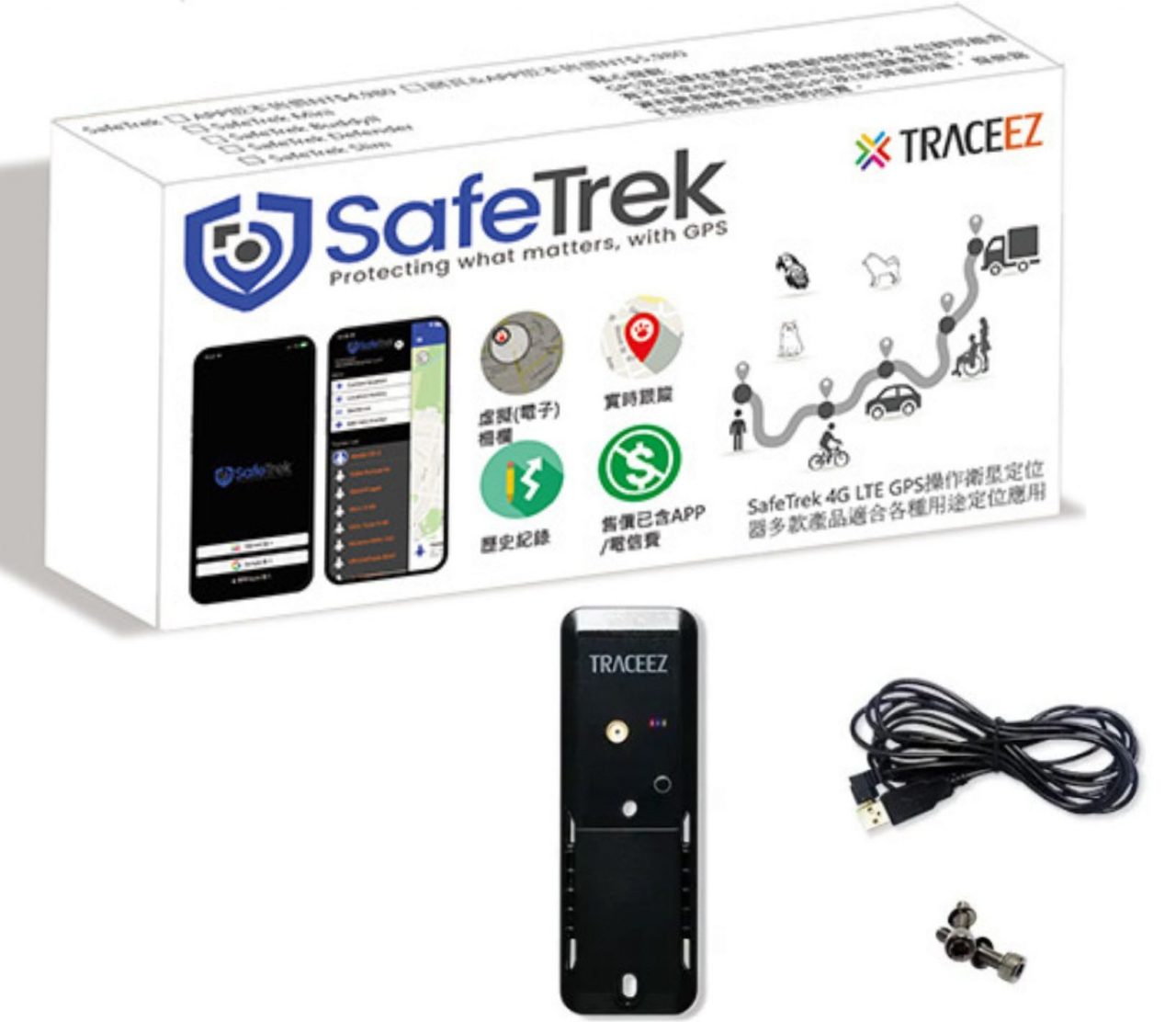 SafeTrek Slim - GPS追蹤器設計專家
